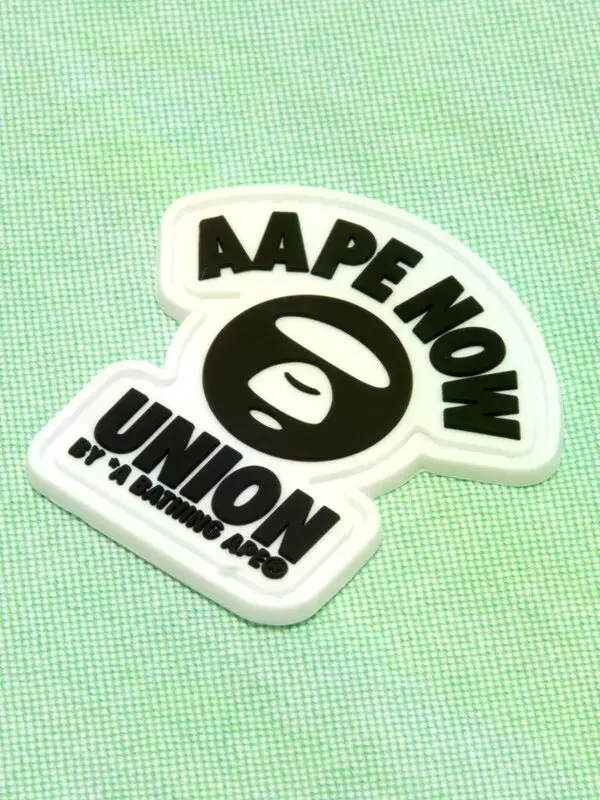 AAPE BY *A BATHING APE Logo-patch Short-sleeve Shirt - Green