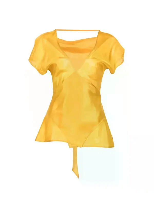 MERCI V-neck Blouse