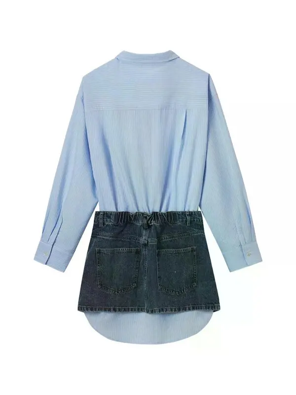 B+AB Denim-panel Mini Dress