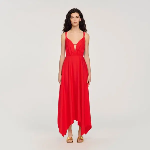 Sandro Fitted Maxi Dress