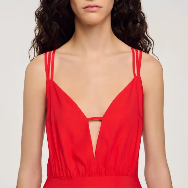 Sandro Fitted Maxi Dress
