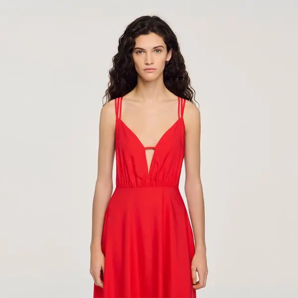Sandro Fitted Maxi Dress
