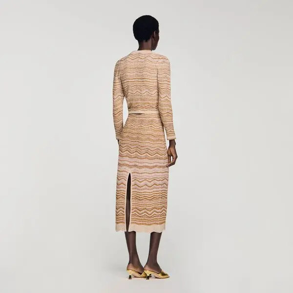 Sandro Decorative Knit Cardigan