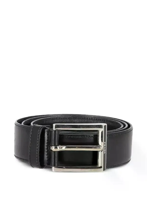 Prada Square Buckle Belt - Black