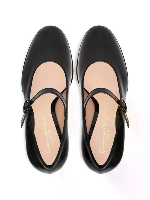 GIANVITO ROSSI Buckle-strap Platform Pumps - Black