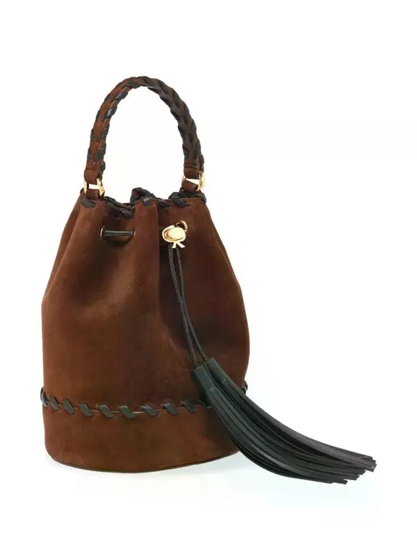 GIANVITO ROSSI Sienna Zaira Braided Bucket Bag