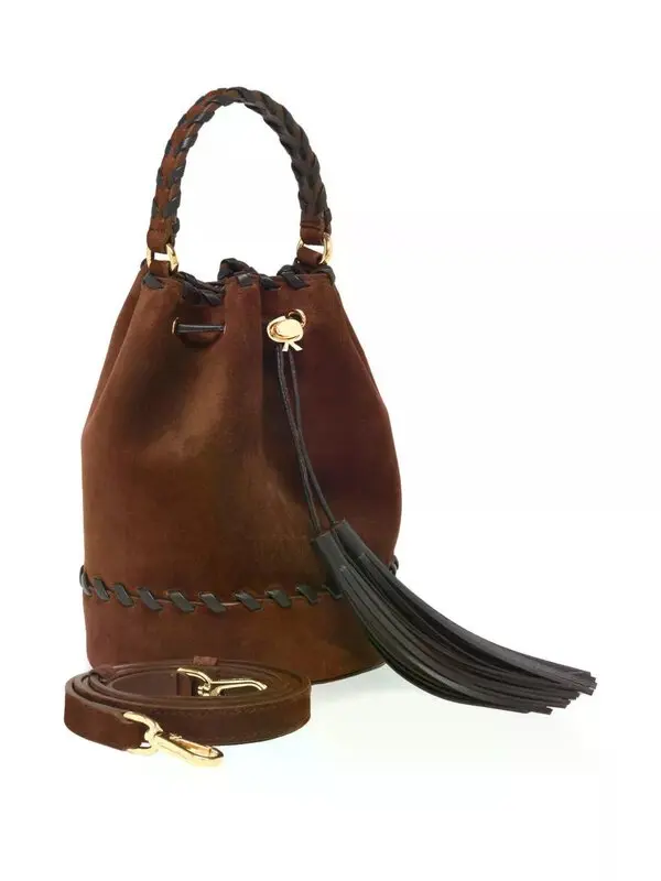 GIANVITO ROSSI Sienna Zaira Braided Bucket Bag