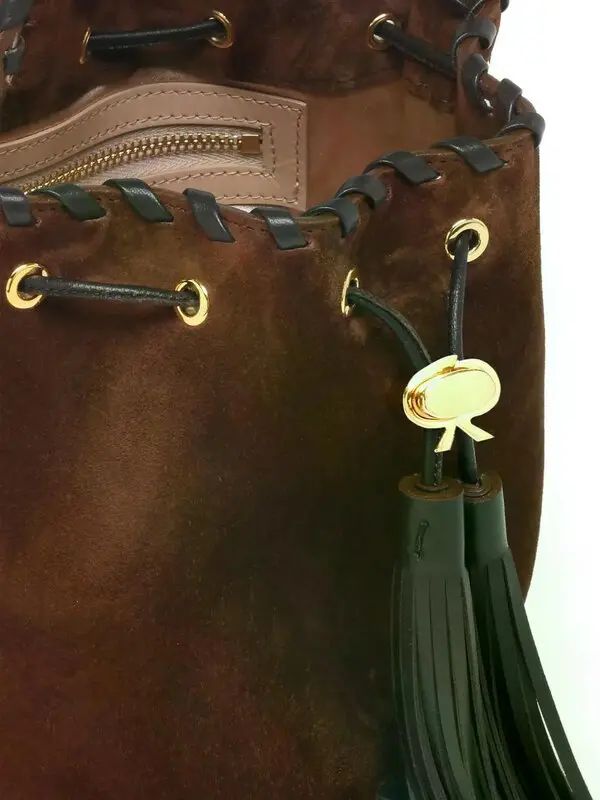 GIANVITO ROSSI Sienna Zaira Braided Bucket Bag
