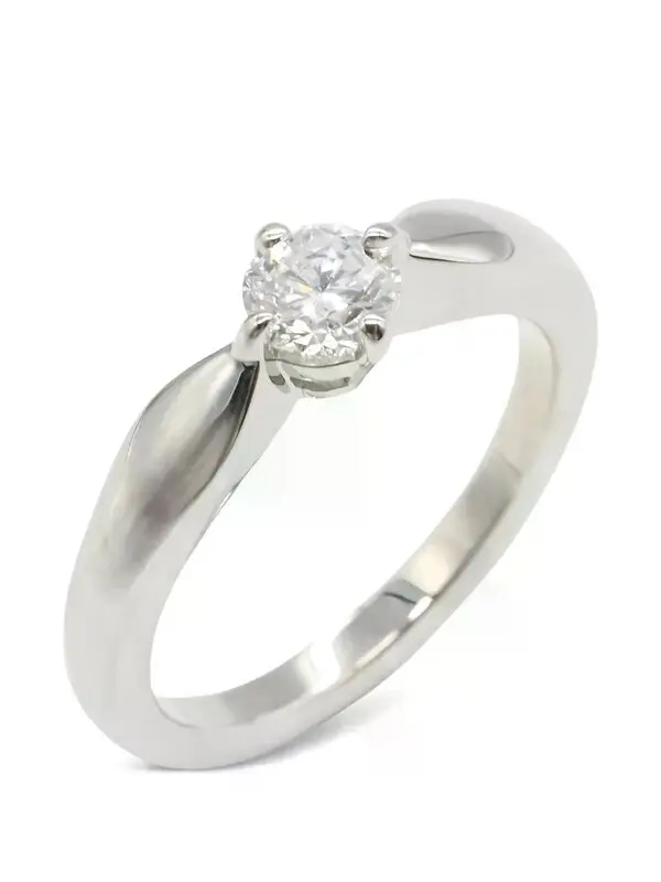 BVLGARI 2010s Platinum Dedica A Venezia Diamond Ring