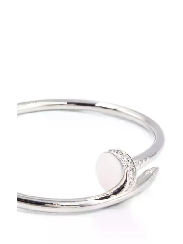 Cartier 2010s Juste Un Clou Diamond Bracelet - Silver