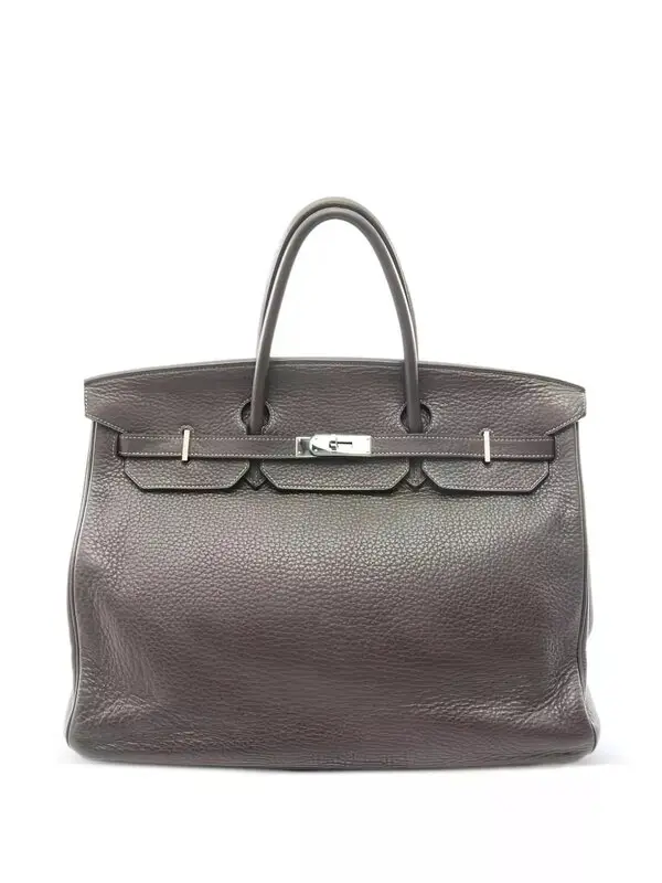 Hermès 2008 40 Birkin Tote Bag - Grey