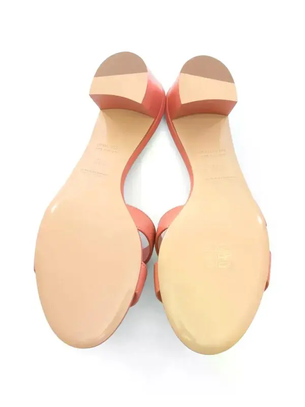 Hermès Leather Heeled Sandals - Pink