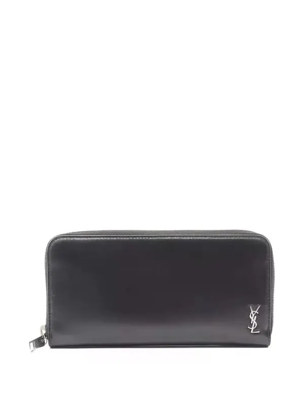 Saint Laurent 2000s Cassandra Leather Wallet - Black