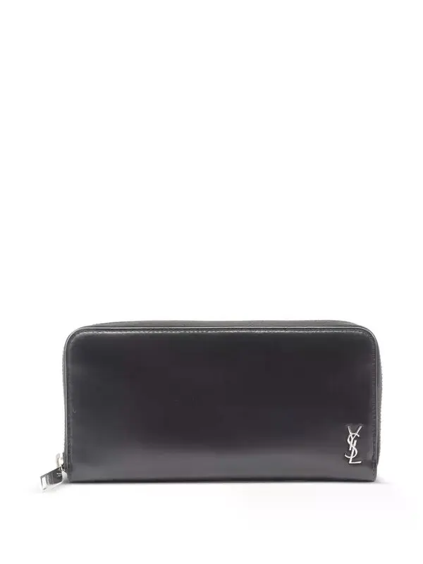 Saint Laurent 2000s Cassandra Leather Wallet - Black