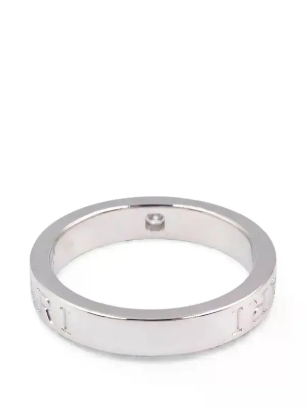 BVLGARI 18k White Gold Diamond B.zero1 Ring - Silver