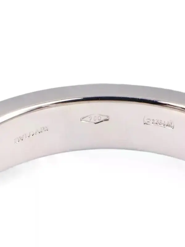 BVLGARI 18k White Gold Diamond B.zero1 Ring