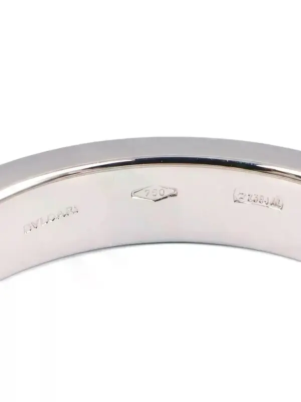 BVLGARI B.zero1 Diamond Ring In 18k White Gold - Silver