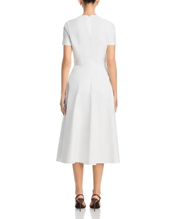 Rickie Freeman For Teri Jon Floral Print Midi Dress