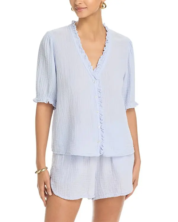 Xirena Jenna Shirt - Blue Ice