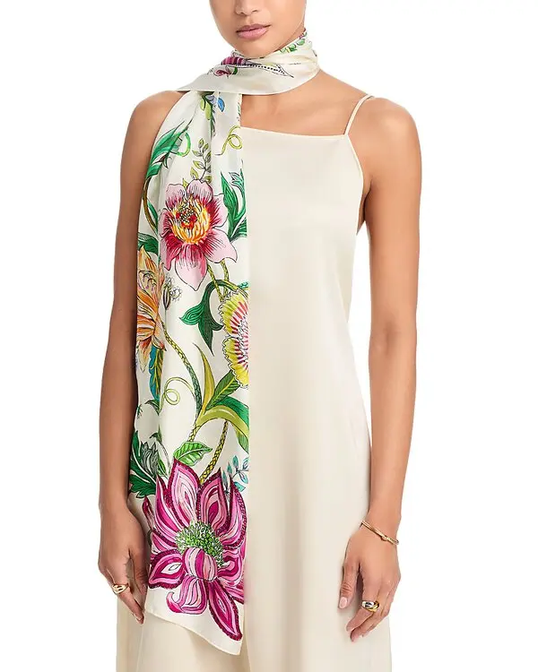 Echo Sunkissed Vine Silk Scarf - Multi
