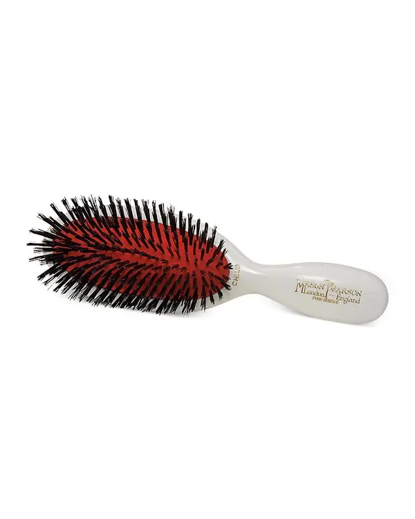 MASON PEARSON Child's Sensitive Bristle Hair Brush - White