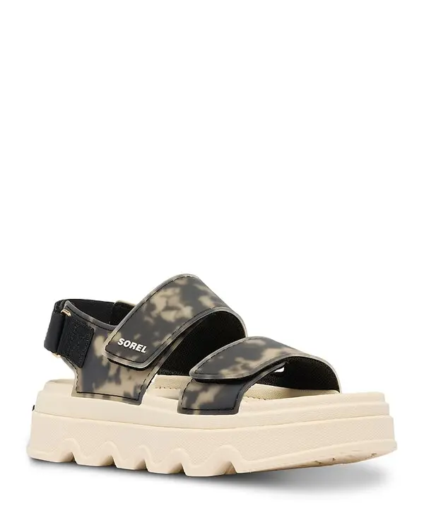 Sorel Kinetic Sunchase Sandals - Black/chalk