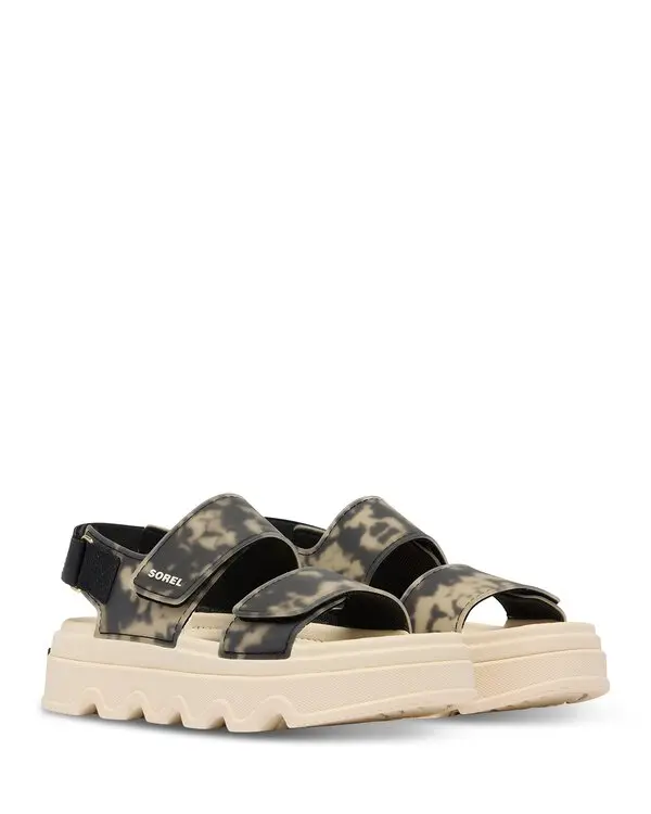 Sorel Kinetic Sunchase Sandals - Black/chalk