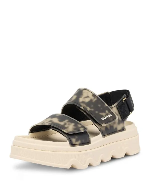 Sorel Kinetic Sunchase Sandals - Black/chalk