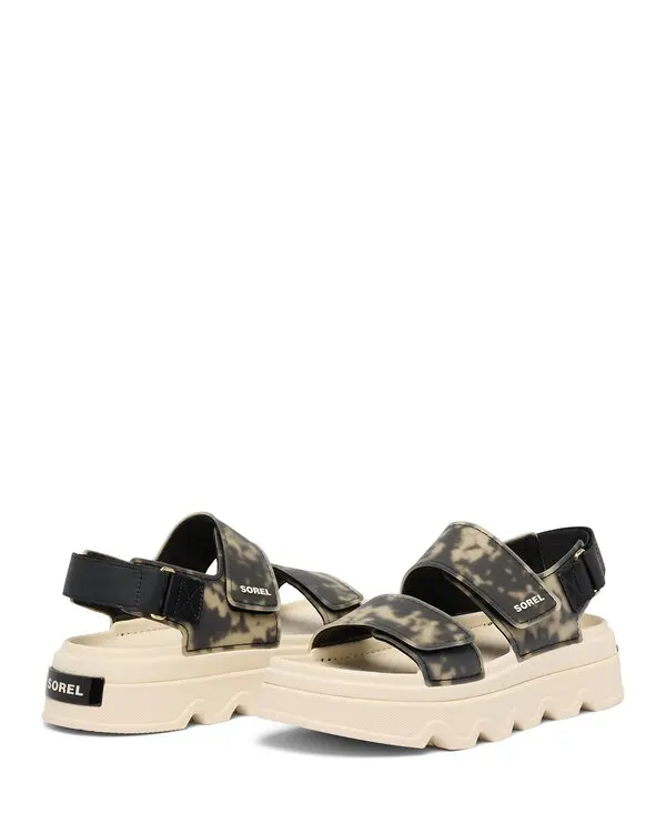 Sorel Kinetic Sunchase Sandals - Black/chalk