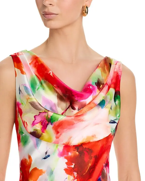 Eliza J Drape Neck Gown