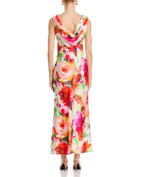Eliza J Drape Neck Gown