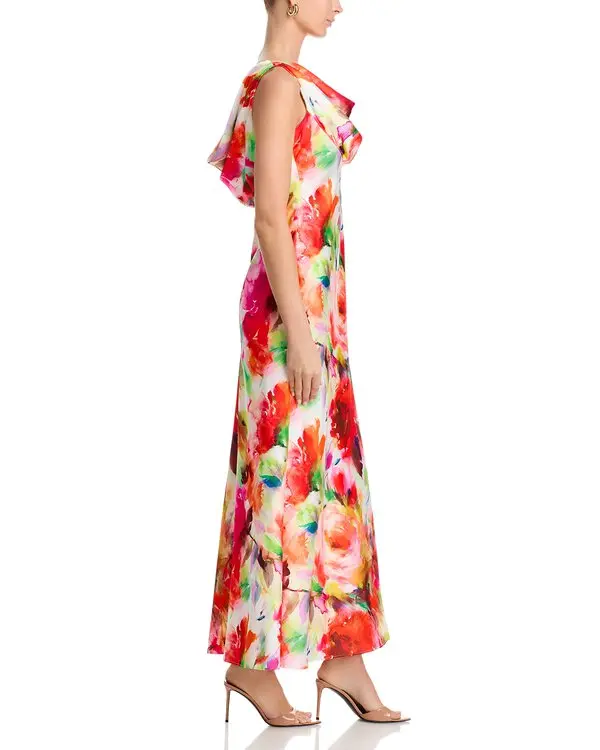 Eliza J Drape Neck Gown