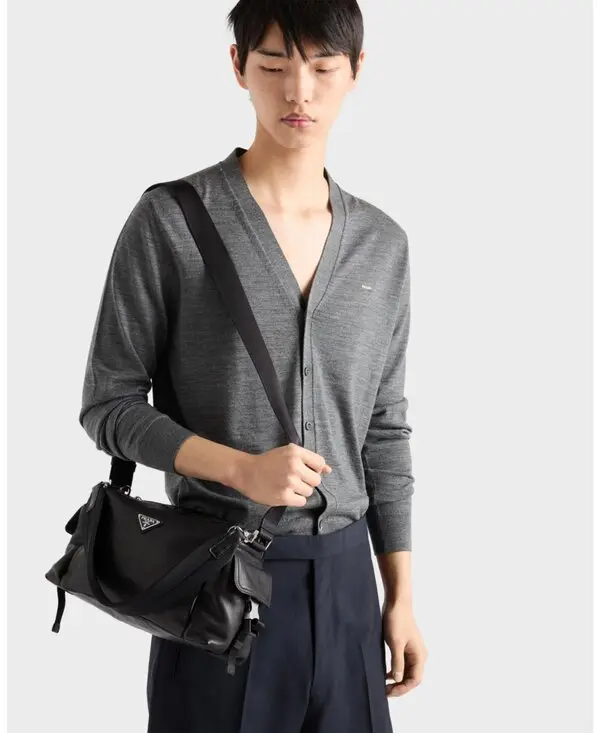 Prada Explore Leather Bag - Black