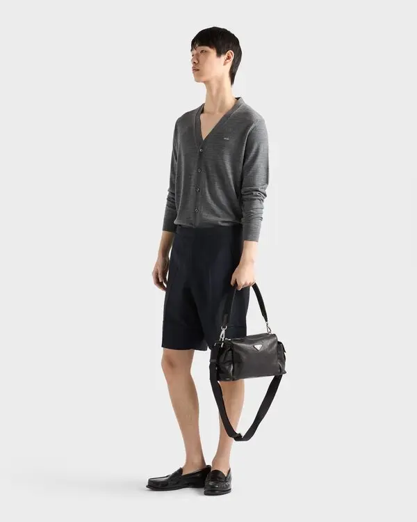 Prada Explore Leather Bag - Black