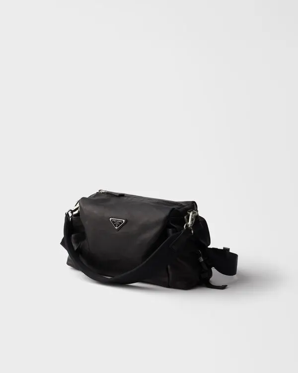 Prada Explore Leather Bag - Black