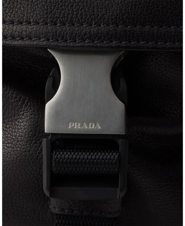 Prada Explore Leather Bag - Black