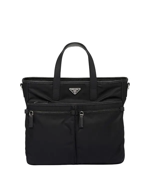 Prada Re-nylon And Saffiano Leather Tote Bag