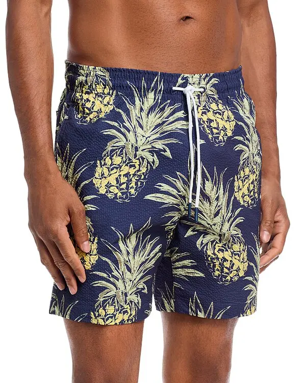 TRUNKS SURF & SWIM CO. Printed 6.5" Swim Trunks - Marine