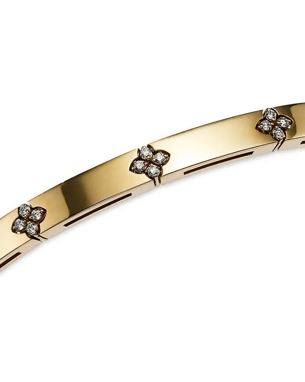 Roberto Coin 18k Yellow Diamond Verona Bangle Bracelet - Gold
