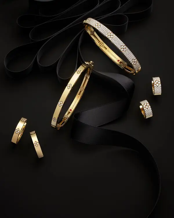 Roberto Coin 18k Yellow Diamond Verona Bangle Bracelet - Gold