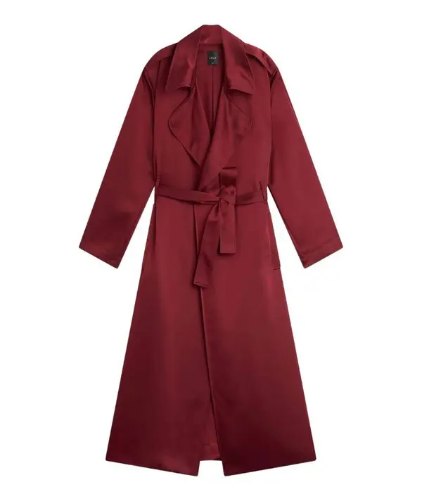 LESET Barb Satin Trench Coat