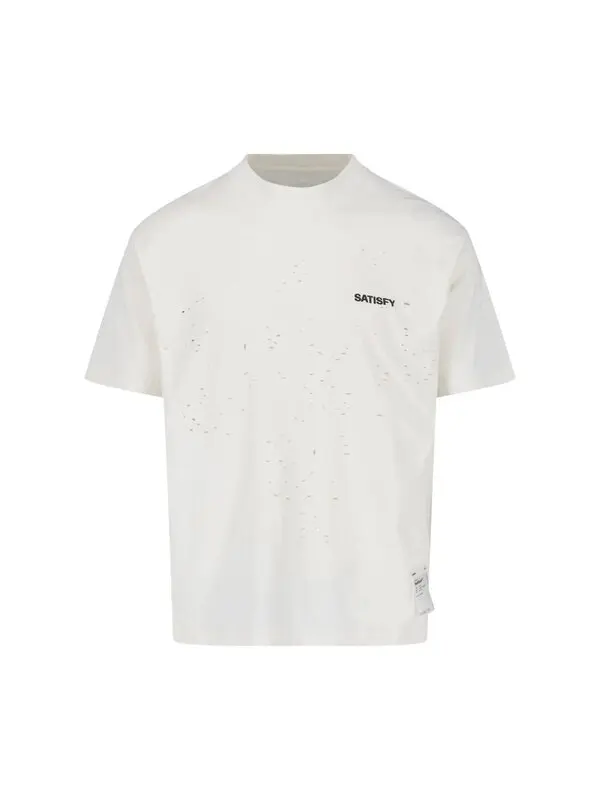 Satisfy T-shirt “mothtech - Cream