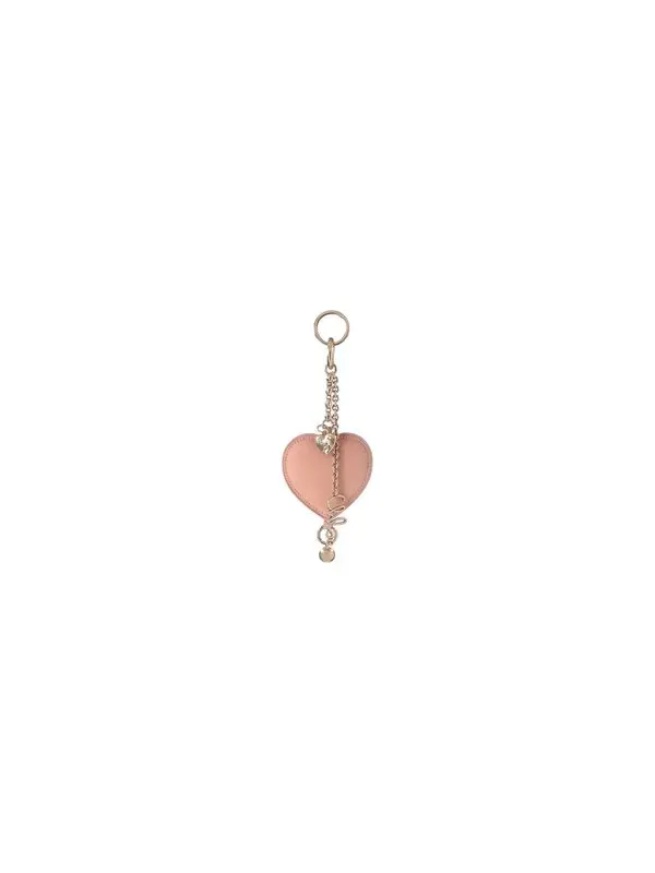 Chloé Symbols Heart Keychain Charm - Beige