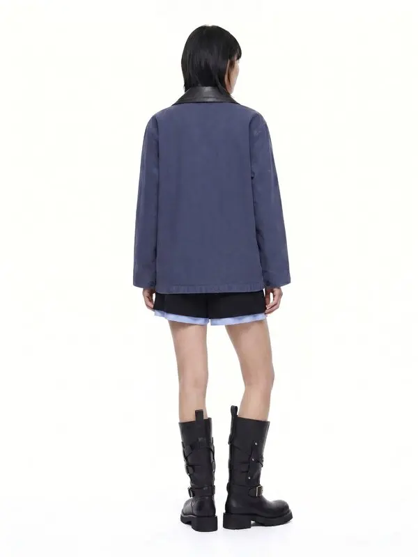 Miu Miu Single-breasted Gabardine Jacket - Gray