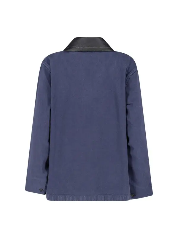 Miu Miu Single-breasted Gabardine Jacket - Gray