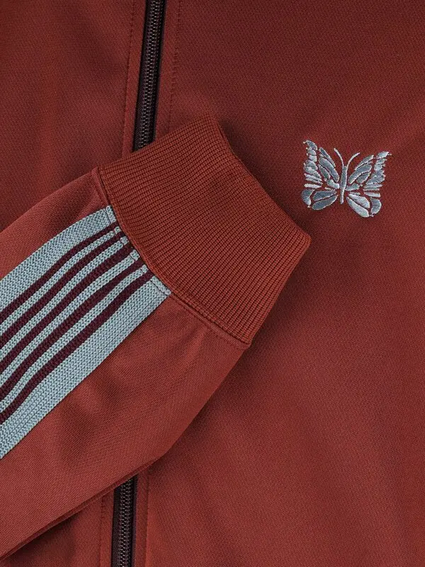 Needles Zip Hoodie "poly Smooth - Red