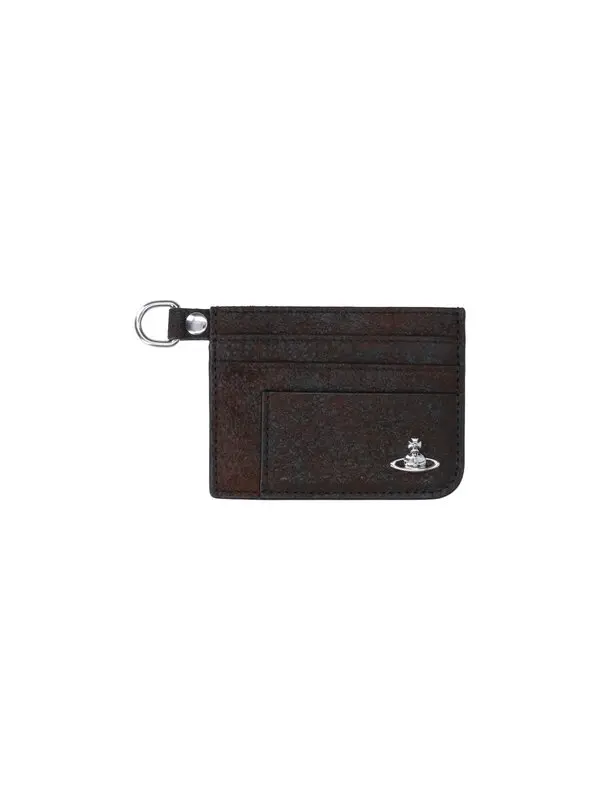 VIVIENNE WESTWOOD Cardholder With Chain "orb - Brown
