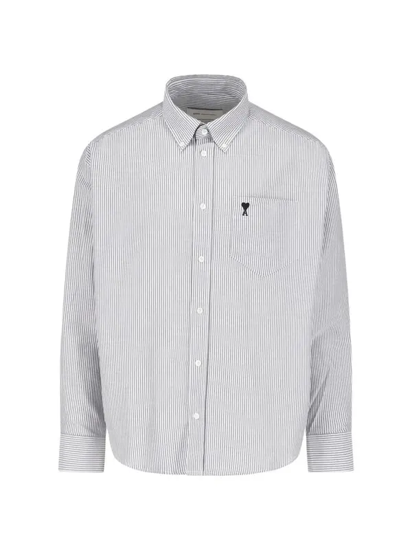AMI Paris Shirt " De Caur - Black