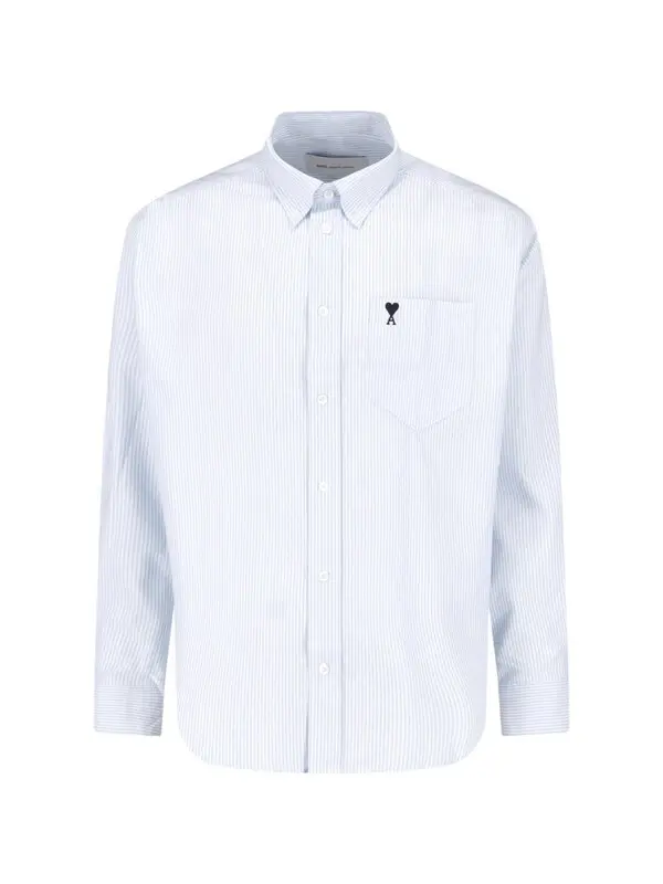 AMI Paris Shirt " De Caur - Light Blue