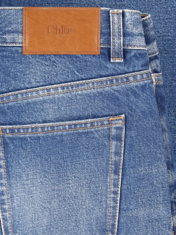 Chloé High Waist Wide Leg Jeans